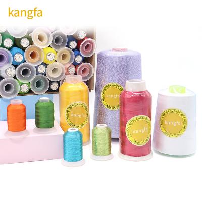 Cina MERCERIZED 5000m 150D/2 100% filo di poliestere per ricamo macchina colorato 160g in vendita