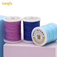 China Polyester/ Waxed Material Hand Stitched Leather Thread 0.8mm Flat Wax Thread 50m for sale