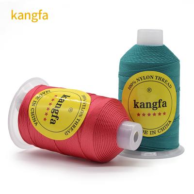 China Flexible 210D/3 Nylon Bonded Sewing Thread voor banken Schoenen en leer 100% Nylon 66 Te koop