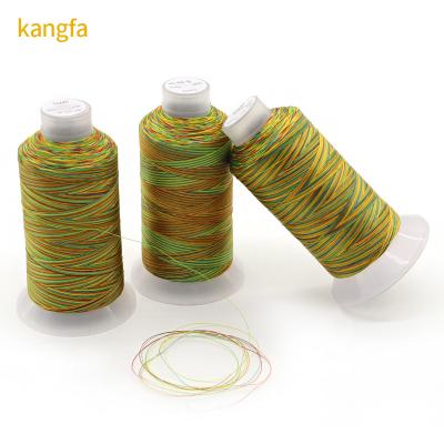 Cina T45 Personalizzato Multicolore 150D/3 250g High Tenacity Polyester Bonded Thread UV Protect in vendita