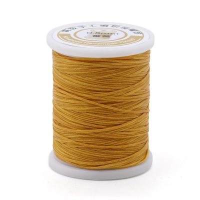 Cina Borsa di cuoio cucitura filo cerato-Pratico filo a cucitura lunga per artigianato di cuoio fai da te 0,8 mm filo di cera in vendita