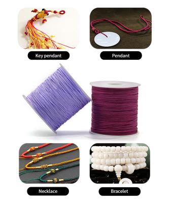 Cina 110 m o filo di giada di lunghezza personalizzata 72 cordone di perline di nylon per accessori per braccialetti in vendita