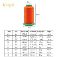 China Strength 10% Polyester Sewing Machine Thread for Leather Upholstery in Dyed Pattern for sale