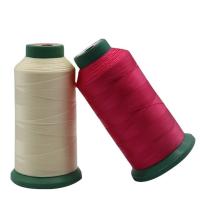China Strength 10% Polyester Sewing Machine Thread for Leather Upholstery in Dyed Pattern for sale