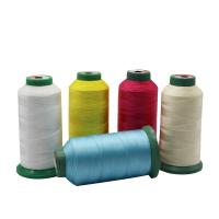 China Strength 10% Polyester Sewing Machine Thread for Leather Upholstery in Dyed Pattern for sale