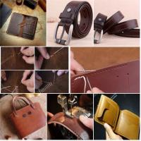 China Black 50m 100% Polyester 150D Hand Stitched Leather Flat Wax Thread with Dyed Pattern for sale