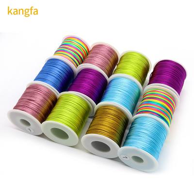 Cina Braccialetto in poliestere 100% avvolto in filo con disegno 2023 e colore singolo o colore arcobaleno in vendita