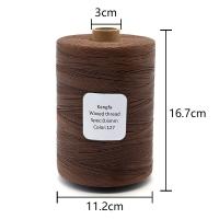 China Sample Free 1KG Flat Sewing Thread Polyester Braid Strength Leather Thread Wax Thread for sale