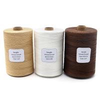 China Sample Free 1KG Flat Sewing Thread Polyester Braid Strength Leather Thread Wax Thread for sale