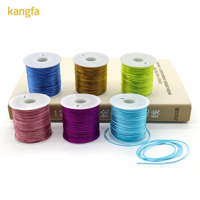 Cina Satin di nylon colorato per il nodo cinese di seta Macrame Cord 100m o lunghezza personalizzata in vendita
