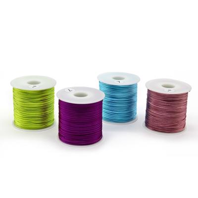 Cina Satin di nylon colorato per il nodo cinese di seta Macrame Cord 100m o lunghezza personalizzata in vendita