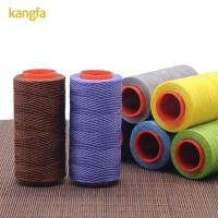 China Abrasion-Resistant 150D Polyester Sewing Waxed Thread for Leather Hand Stitching Craft for sale