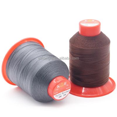 中国 1200g/ロール 100%ナイロン6.6 結合糸 Tex 70 210d/3 縫製用革靴用 販売のため
