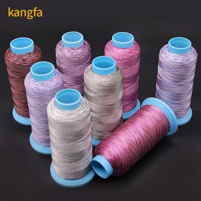 Cina 96 colori colore misto 4000 Yards Poliestere/Viscose 120D/2 Filato ricamato variegato in vendita