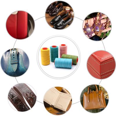 Cina 110g filo cerato rotondo per cuoio fai da te 100 colori 1.0mm cucitura a mano cucitura in stile boho in vendita