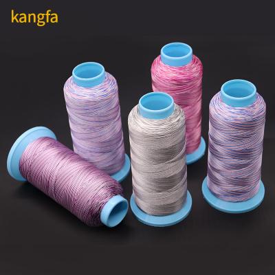Cina 96 colori colore misto 4000 Yards Poliestere/Viscose 120D/2 Filato ricamato variegato in vendita