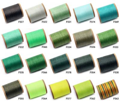Cina Filtro di cera piatta a rotolo piccolo per cucitura manuale di cuoio 210D Filamento filato vendita in vendita