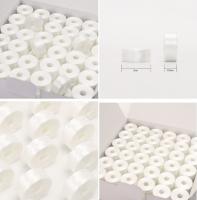 China Pattern Dyed Polyester L Type Pre Wound WT60 75d/2 Side Less Bobbin Embroidery Thread for sale