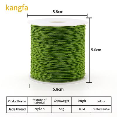 China Corda trançada de nylon para Kumihimo Pulseira Macrame Nudo Chinês Joalharia 1mm 1.5mm à venda