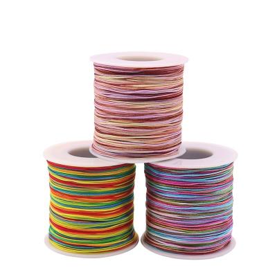 China Geweven halsketting touw 1 mm voor DIY Handgemaakte Perlen Rood touw draden Juwelen Jade draad Te koop