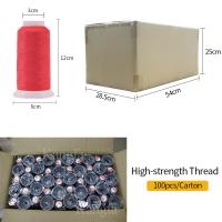 China Pattern Dyed Strength 100% Polyester Sewing Thread for TEX70 250D/3 304 Colors for sale