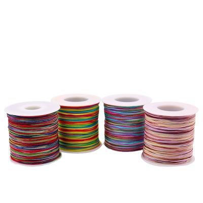 China Geweven halsketting touw 1 mm voor DIY Handgemaakte Perlen Rood touw draden Juwelen Jade draad Te koop