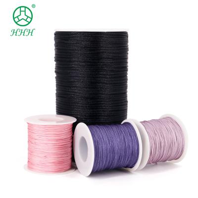 China Geweven halsketting touw 1 mm voor DIY Handgemaakte Perlen Rood touw draden Juwelen Jade draad Te koop