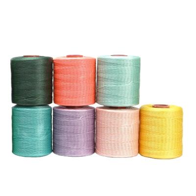 Cina 250d/16 Filato piatto con cera per cuoio da cucire con protezione UV e 400G Peso g/sfera in vendita