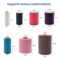 China Colorfast Polyester 150d Flat Waxed Thread Suitable for Leather Sewing and Weaving for sale