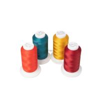 China Polyester / Viscose 120d/2 Multi Color Thread for Embroidery Machine Sample Send 30g for sale