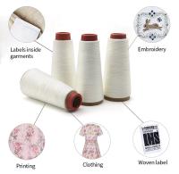 China 20/2 40/2 Spun Polyester Sewing Thread White Pattern Waxed 100% Bulk Polyester Supply for sale