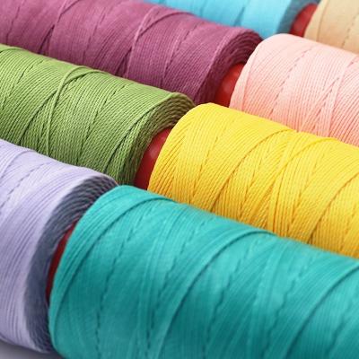 中国 重用用ワックス糸 420D/3 糸数 滑らかで耐久性のあるパッチワーク縫い 販売のため