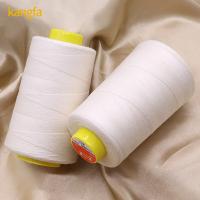 China 3000 Yard Overlock Cone Sewing Thread 100% Cotton for Machine Dyed Pattern OEM ODM for sale