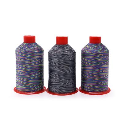 Cina 250 g/cone Filato di nylon ad alta tenacità legato ad arcobaleno Filato di cotone cerato per il gancio in vendita