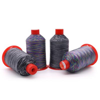 Cina 250 g/cone Filato di nylon ad alta tenacità legato ad arcobaleno Filato di cotone cerato per il gancio in vendita