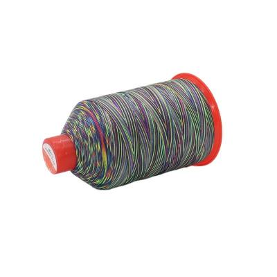 Cina 250 g/cone Filato di nylon ad alta tenacità legato ad arcobaleno Filato di cotone cerato per il gancio in vendita
