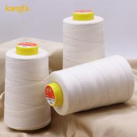 China 3000 Yard Overlock Cone Sewing Thread 100% Cotton for Machine Dyed Pattern OEM ODM for sale