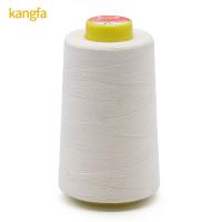 China 3000 Yard Overlock Cone Sewing Thread 100% Cotton for Machine Dyed Pattern OEM ODM for sale