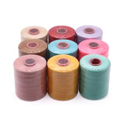 中国 防水 ワックス 糸 1MM 手作り DIY レザー 糸 150D フラット デザイン 販売のため