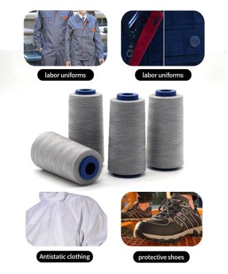 China Antistatisches Nähgarn 40/2 Edelstahl und Polyester für Leitungen zu verkaufen