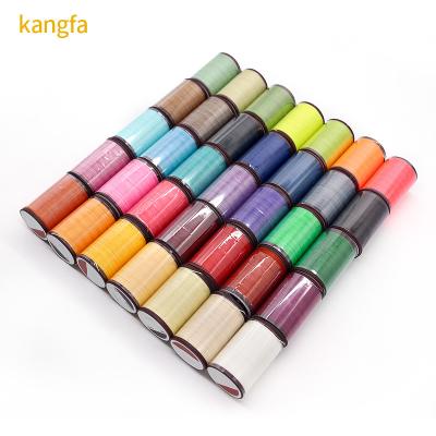 Cina 80 colori 0,8 mm filo di cera da cucitura in pelle Materiale a cono di plastica per artigianato artigianale in vendita