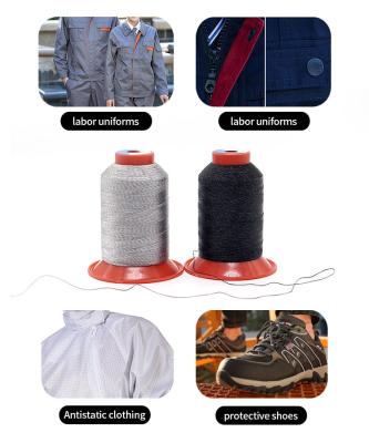 Cina 210D 3 filo di cucitura in acciaio a lunga fibra conduttivo per scarpe divano giubbotti cuoio cucitura in vendita