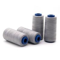 China 40/2 100% Spun Polyester Cotton Sewing Thread for Touch Screen Silver Conductive Yarn for sale