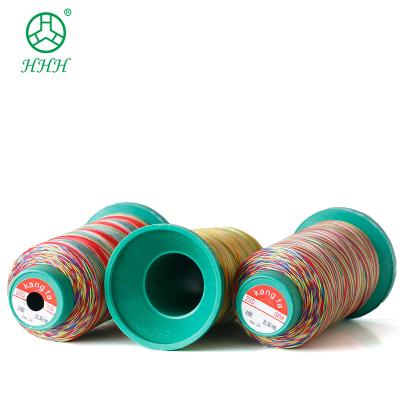 Cina Calzature di alta tenacia colore arcobaleno poliestere cotone ricamo filo di cucitura di nylon OEM ODM in vendita