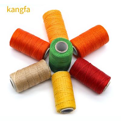 Cina OEM/ODM Accepted Waxed Cord Polyester Sewing Thread for Leather Macrame Bracelets DIY in vendita