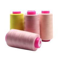 China Spun Yarn Type Customized 20/2 Polyester Cotton Core Sewing Thread with Low Shrinkage for sale