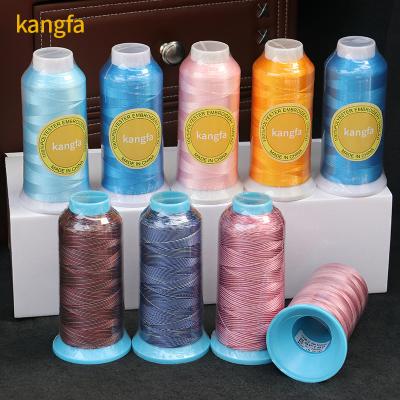Cina OEM/ODM 96 colori fili di ricamo in poliestere 100% multicolore variegato per ricamo a macchina in vendita