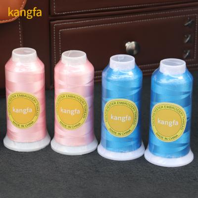 Cina 125 g di peso/cone 720 colori 100% poliestere filo ricamo per ricamo a macchina in vendita