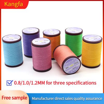 Cina 80m/Cone Kangfa Filato artigianale WEIXIN Filato di poliestere cerato 0,8mm per la fabbricazione di gioielli in vendita