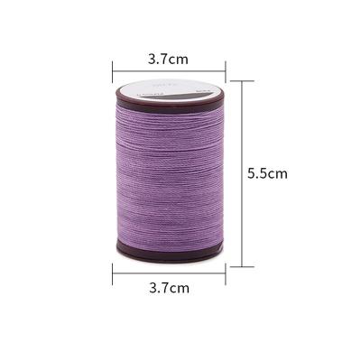 Cina 0.8mm Cordone a filo cerato rotondo rosso per cucitura a mano di cuoio e accessori artigianali in vendita
